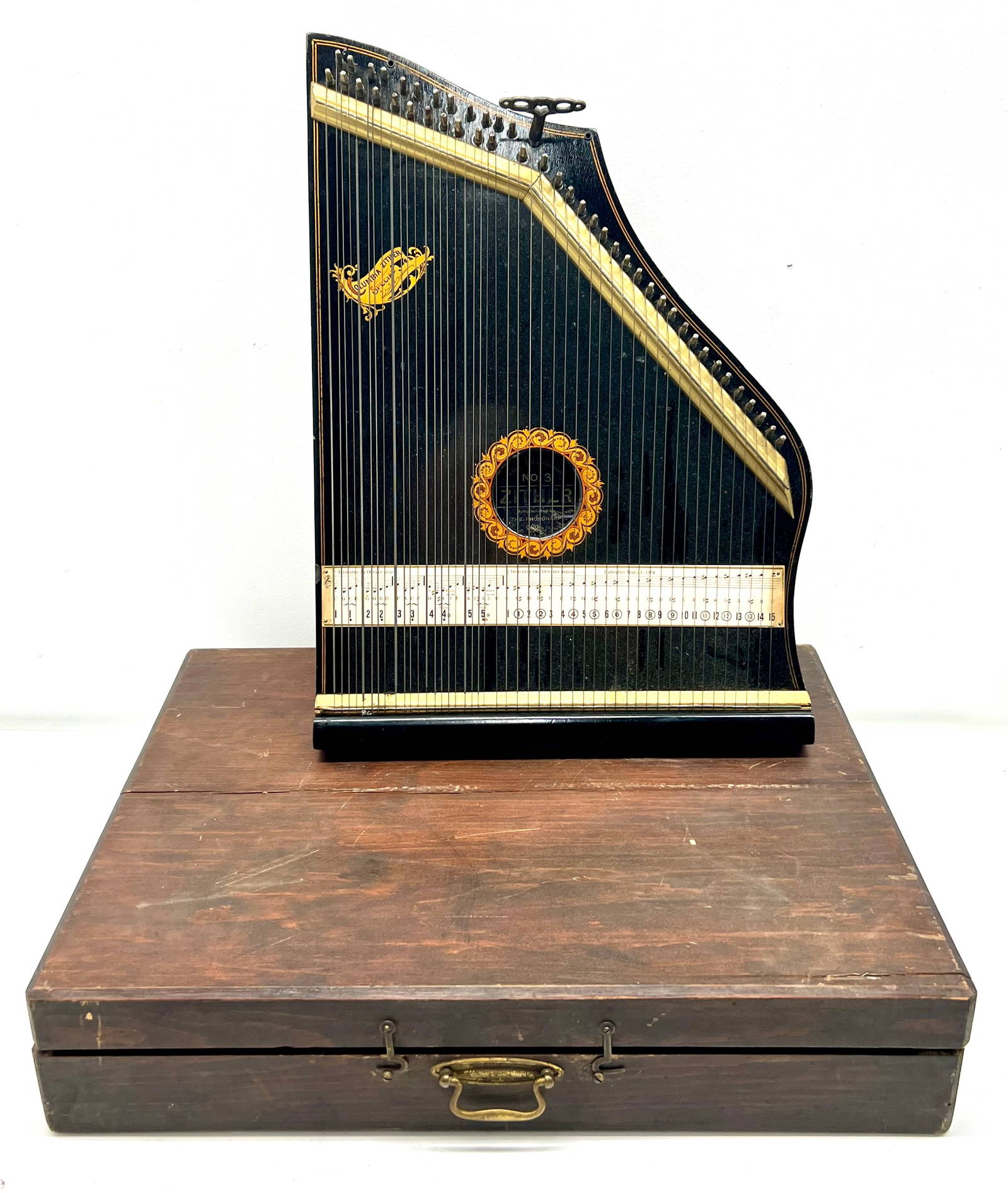 Columbia No. 3 Zither By The Phonoharp Co. Auction