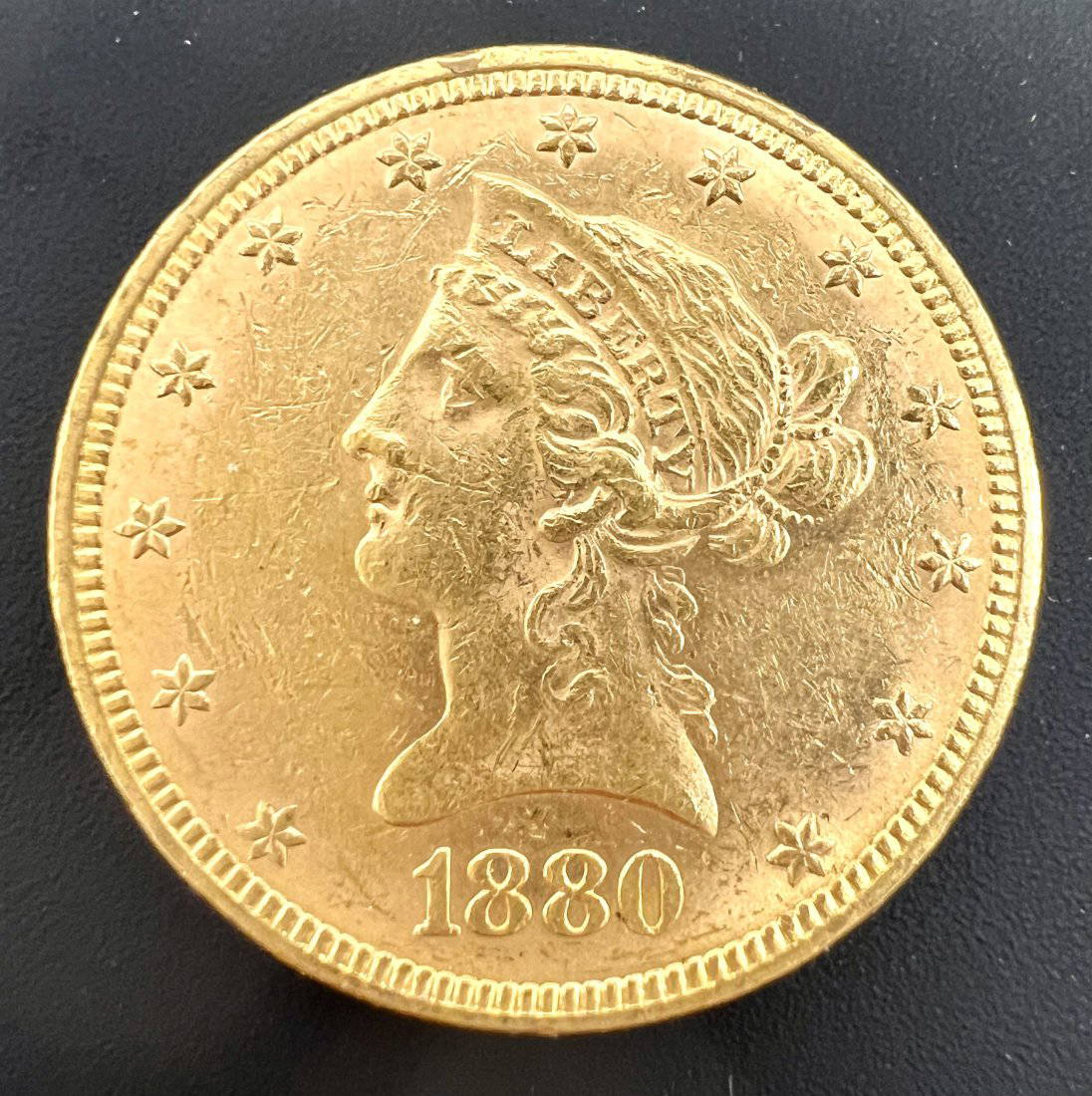 1880 $10 Liberty Gold Coin Auction