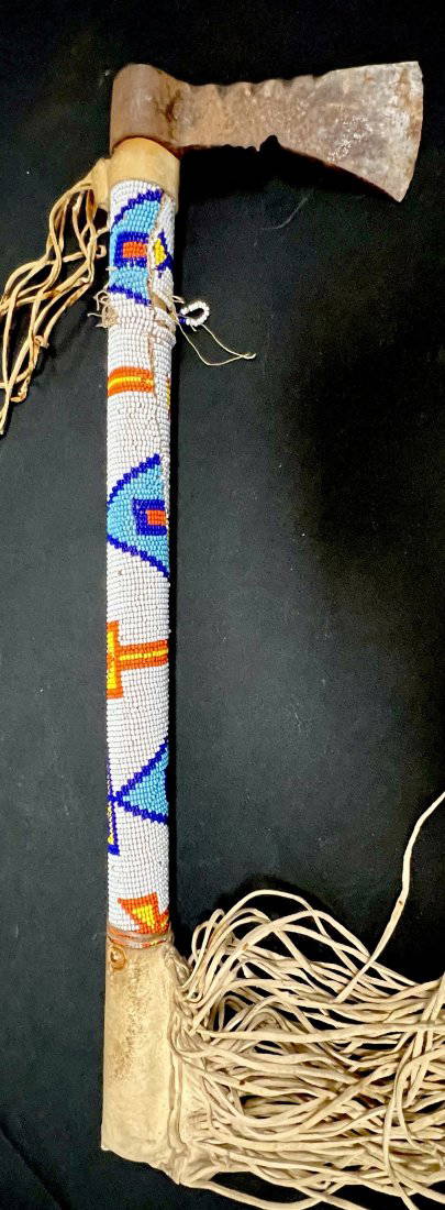 Beaded Tomahawk Auction