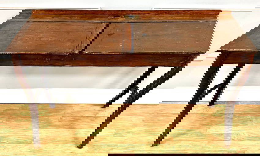 Antique Two Person School Desk