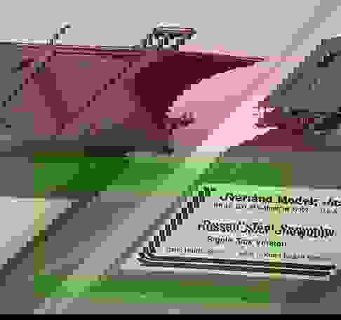 Ho Brass - Overland Snow Plow #1344 - Custom Paint Auction