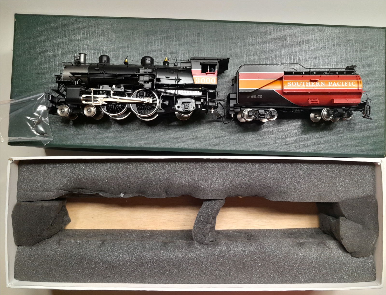 S Scale Brass Swm Sp Ac-6 Locomotive In "daylight" Paint Auction