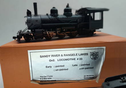 On2 Brass - Njcb - Sandy River Locomotive #22 C/p Auction