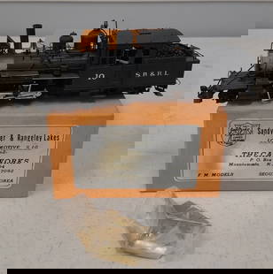 On2 Brass - Njcb - Sandy River Locomotive #22 C/p Auction