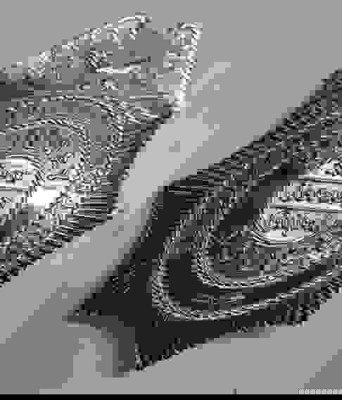 Central Railroad Of New Jersey Police Badge #286 Clover Auction