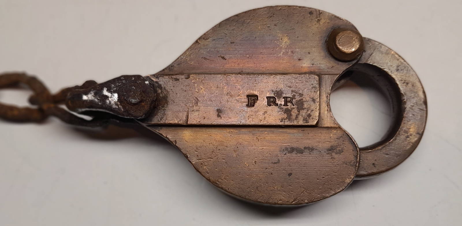 Frr Brass Lock By Romer. Fitchburg Railroad Auction