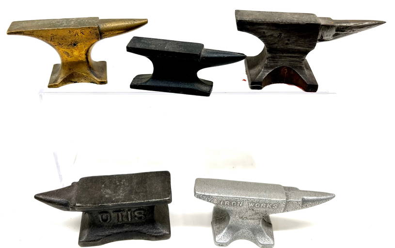 Five Miniature Anvils.