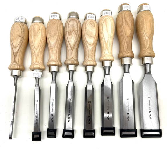 Graduated Set Of Mhg Bevel Edge Firmer Chisels