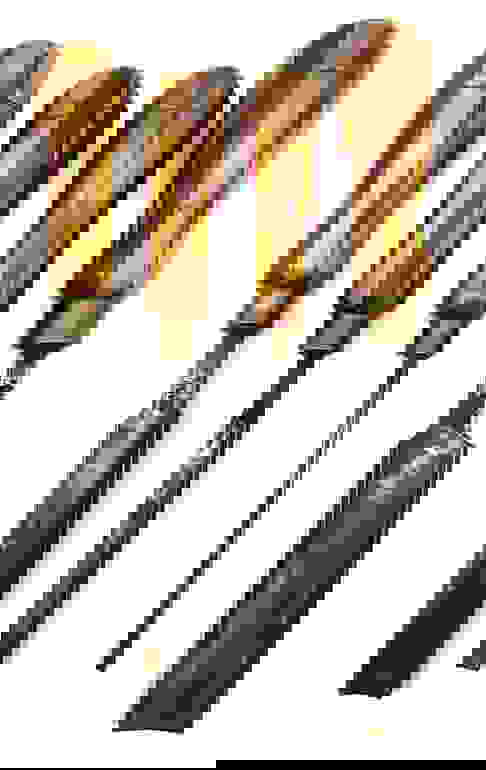 Four Gouges With Decorative Laminated Handles. Auction