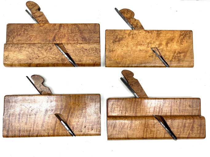 Four Intensely Figured Maple Molding Planes