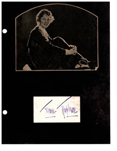 Autograph Jean Macpherson