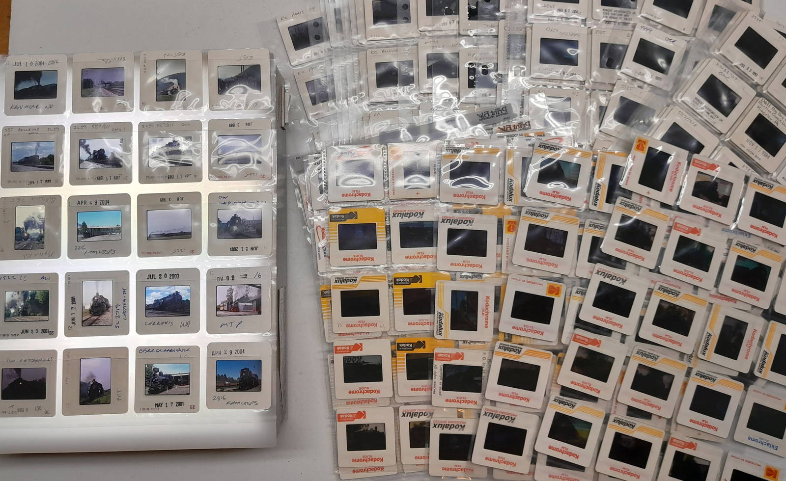 500 35mm Color Slides Of Steam Locomotives Auction
