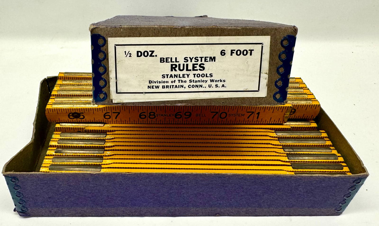 New Old Stock Stanley Bell System Zig Zag Rules Auction