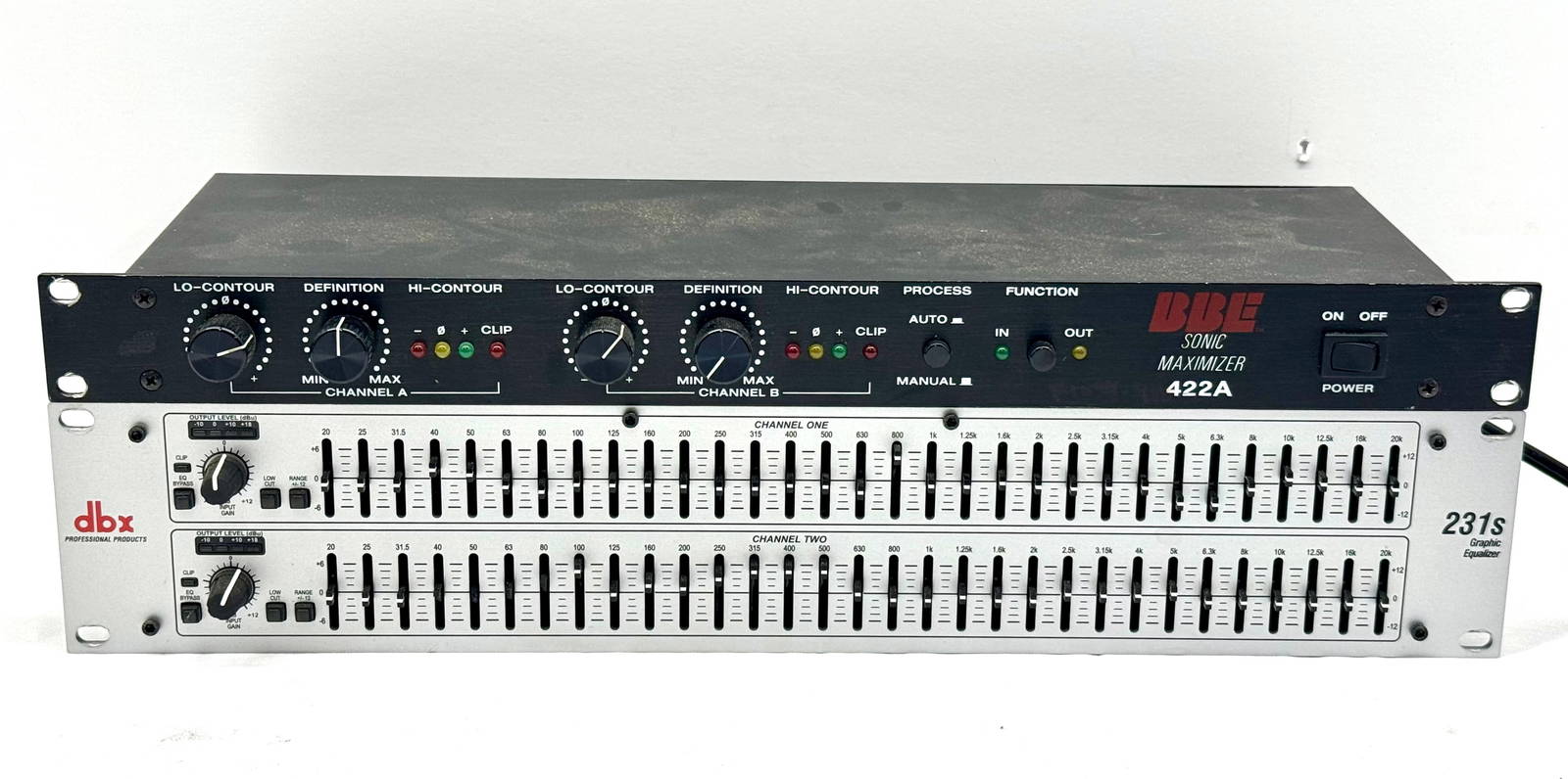 Bbe 422a Sonic Maximizer, Dbx 231s Graphic Equalizer Auction