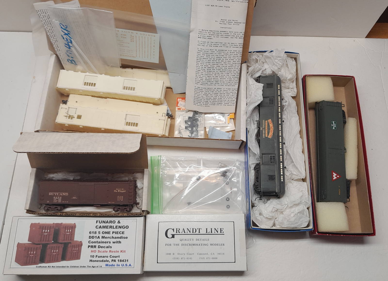 Ho Scale Craftsman Car Kits, Some Built, Painted (7) Auction