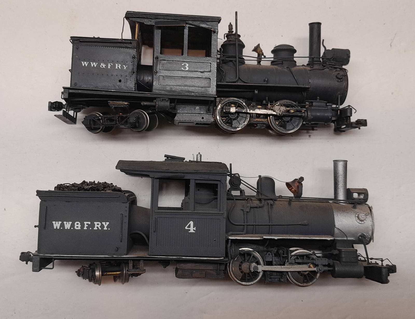 On2 Brass/kit Bash Ww&f Steam Locomotives #3, #4 Auction