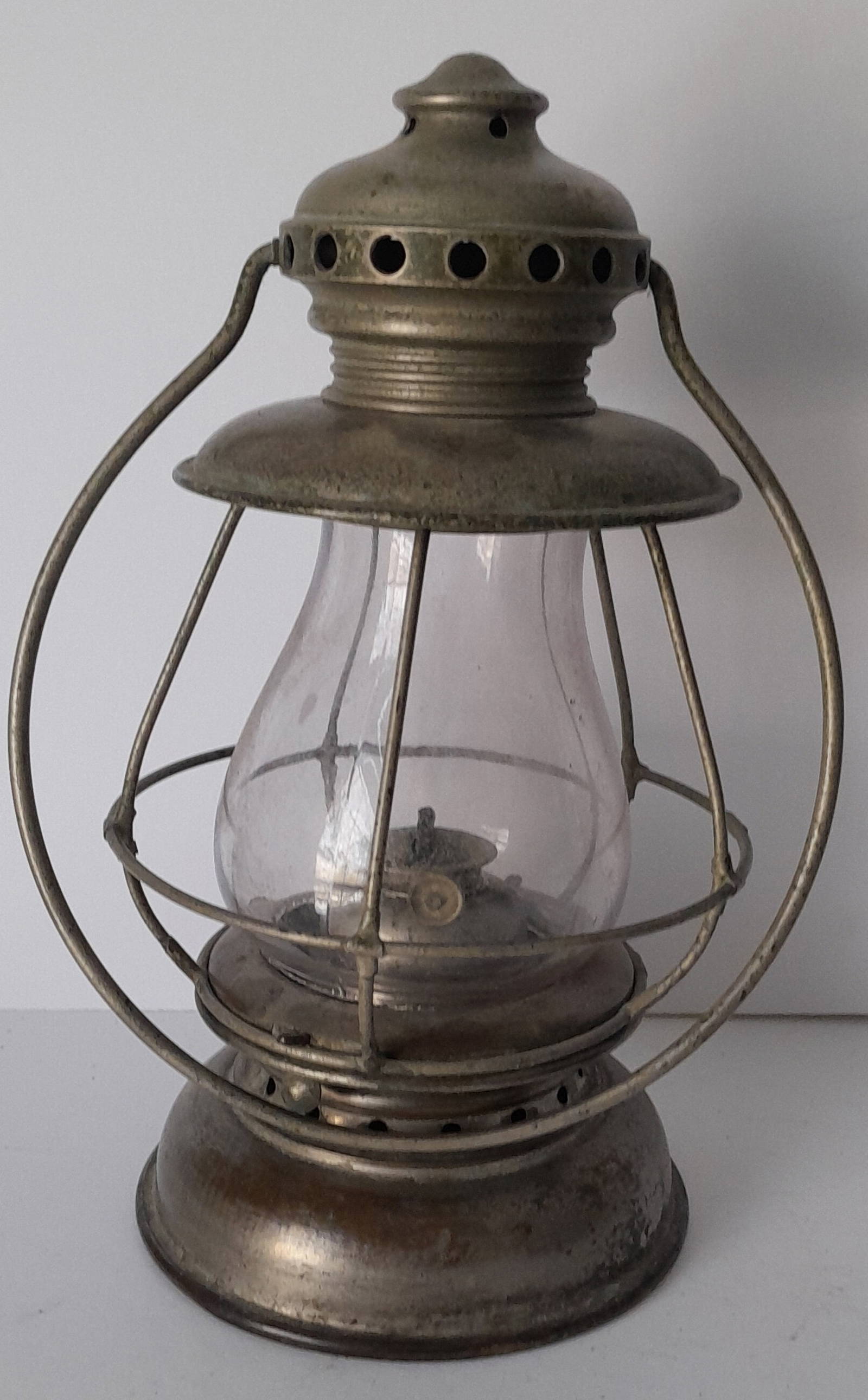 Kelly Lamp Works Plated Brass Conductor Lantern Auction