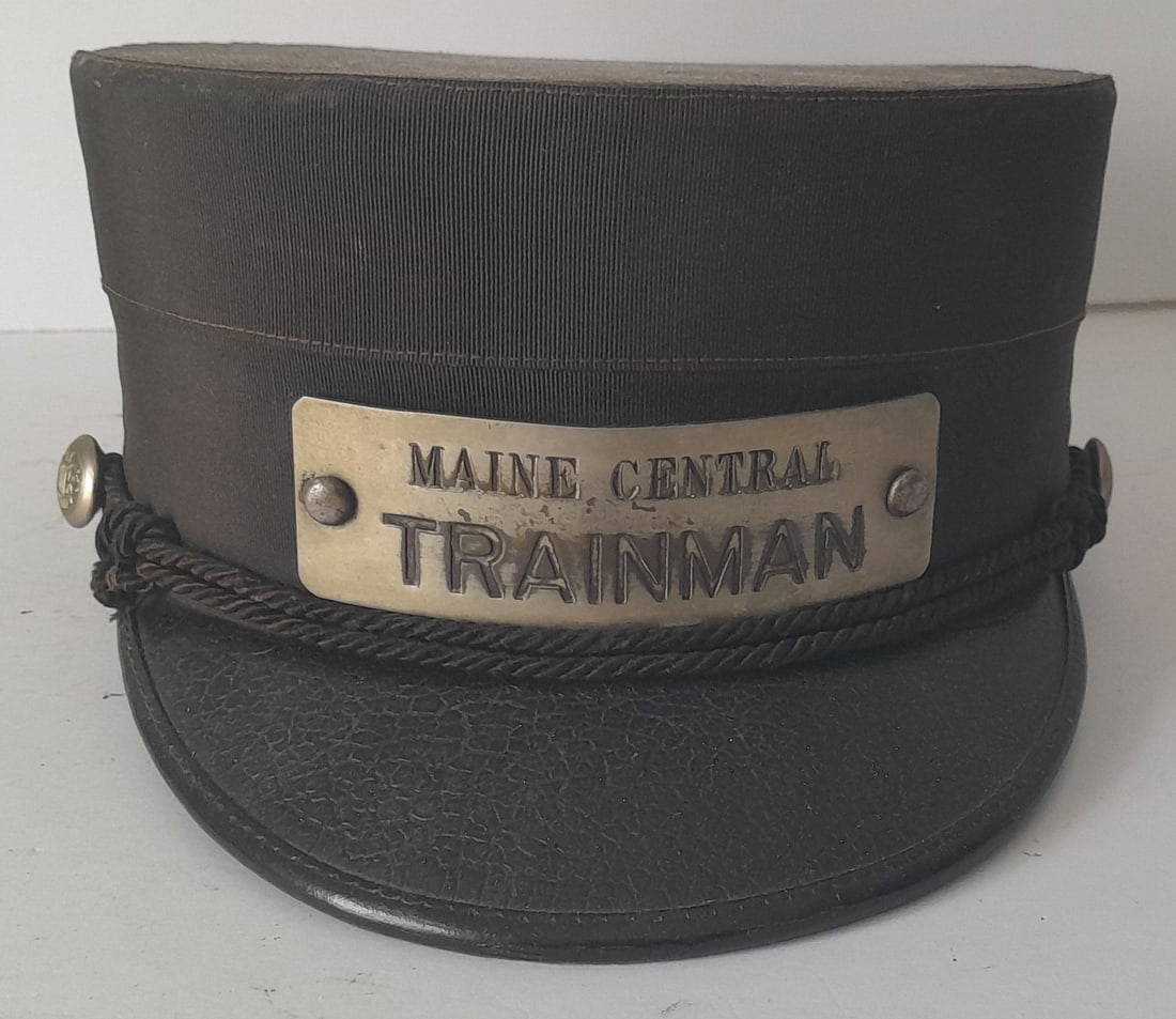 Maine Central Trainman Hat With Badge Auction