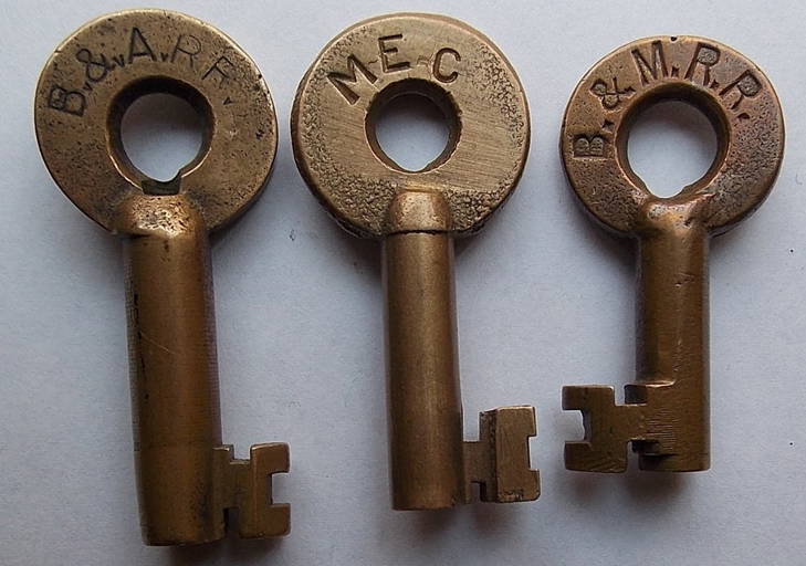 Railroad Switch Keys: Bar, Mec, B&m