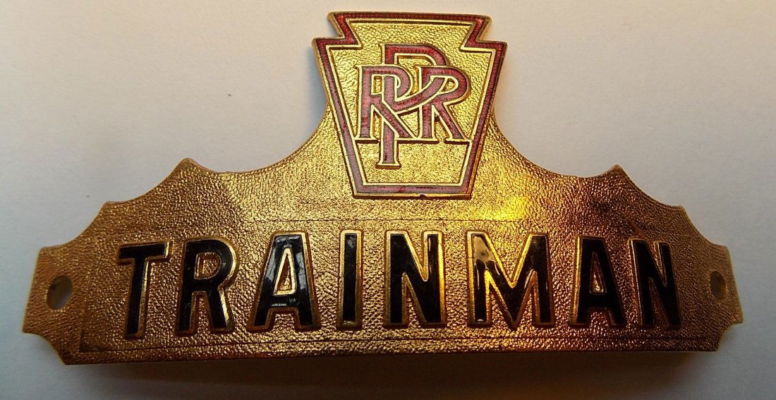 Pennsylvania Railroad Trainman Hat Badge