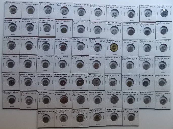 56 Transit & Trolley Tokens