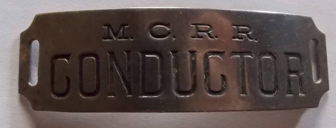 Michigan Central Railroad Conductor Hat Badge