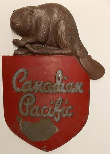 Canadian Pacific Railway Cast Beaver Shield