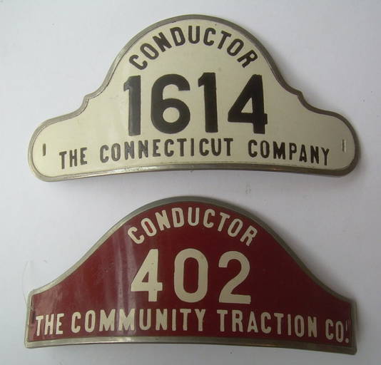 Trolley Conductor Badges: Conn Co, Community