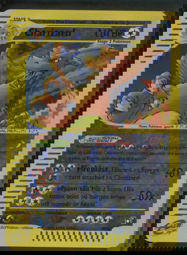 Pokemon Tcg Crystal Charizard Skyridge Box Topper Jumbo Card #9/12