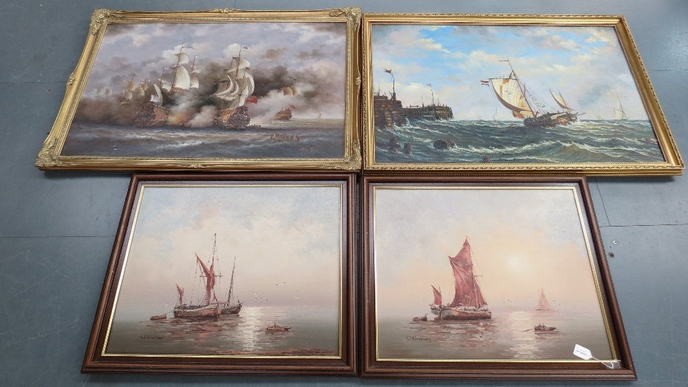 W. Vennekamp. East coast barge at sea, oil on canvas, - Dec 12, 2013 ...
