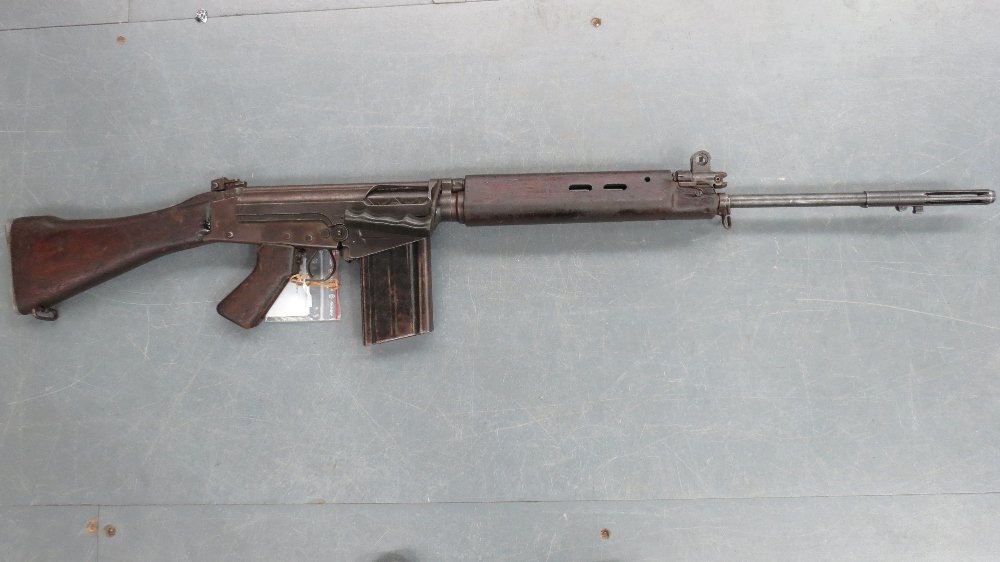 An Australian deactivated L1A1 self loading rifle