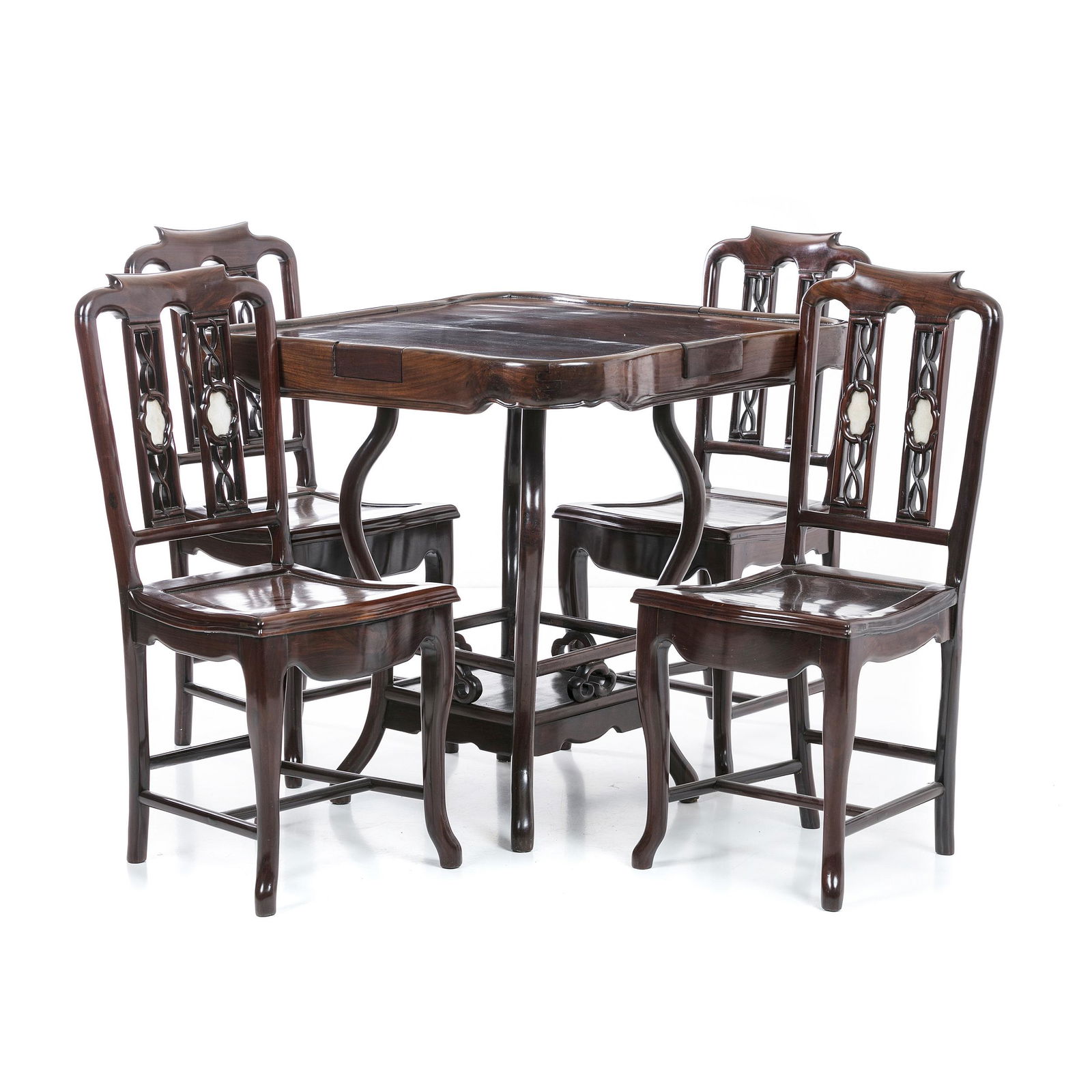 Hongmu Mahjong table and four chairs - Apr 25, 2020 | Marques Dos ...
