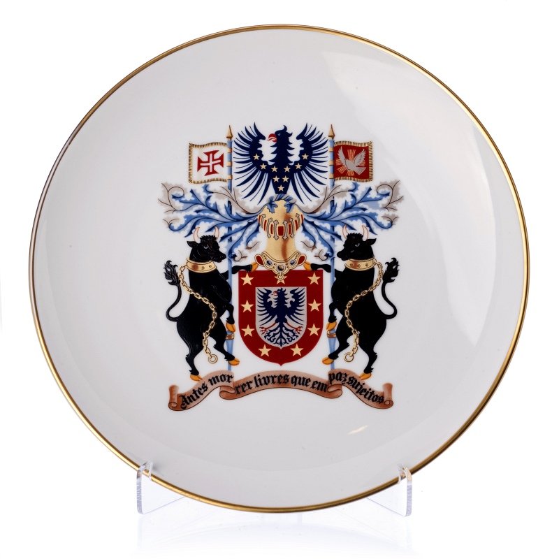 Plate 'Coat of arms of the Azores' Vista Alegre