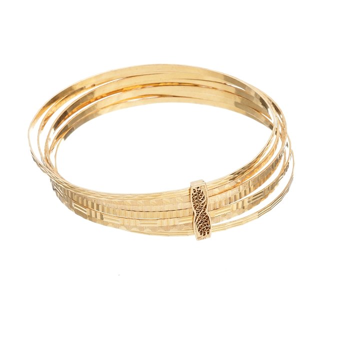 7 Day Bangles In Gold