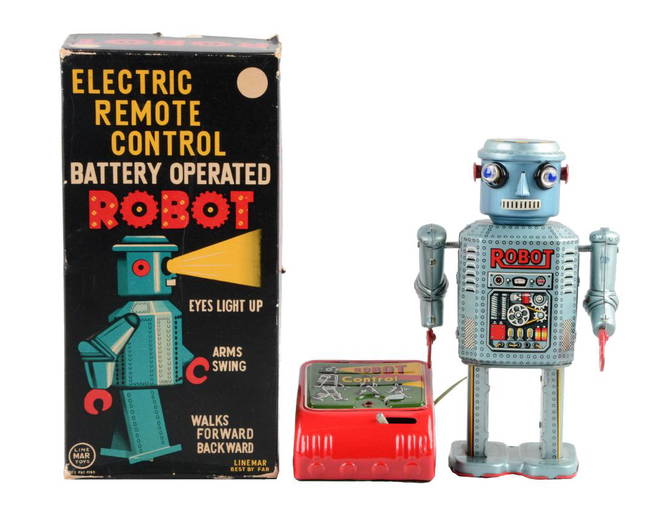 Japanese Linemar Tin Litho R 35 Robot.