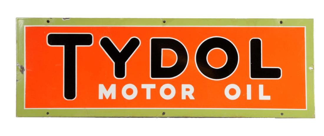 Tydol Motor Oil Porcelain Sign.