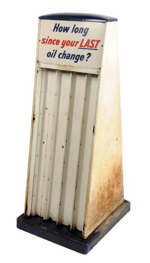 Sel Oil Service Station Island Oil Can Display.