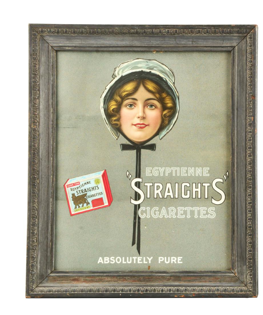 Egyptian Straights Cigarettes Sign.