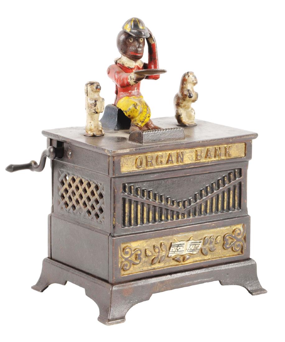 Kyser & Rex Organ Bank, Dog & Cat Cast Iron Mechanical