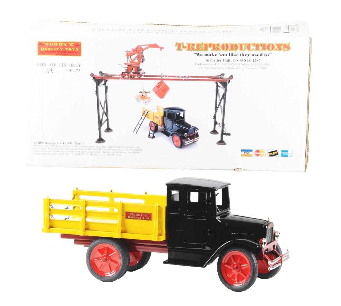 Contemporary T Reproduction Buddy L Baggage Truck With