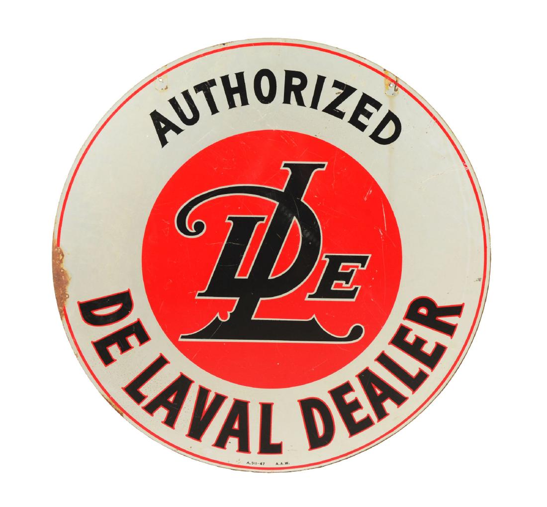 Authorized De Laval Dealer Metal Sign.