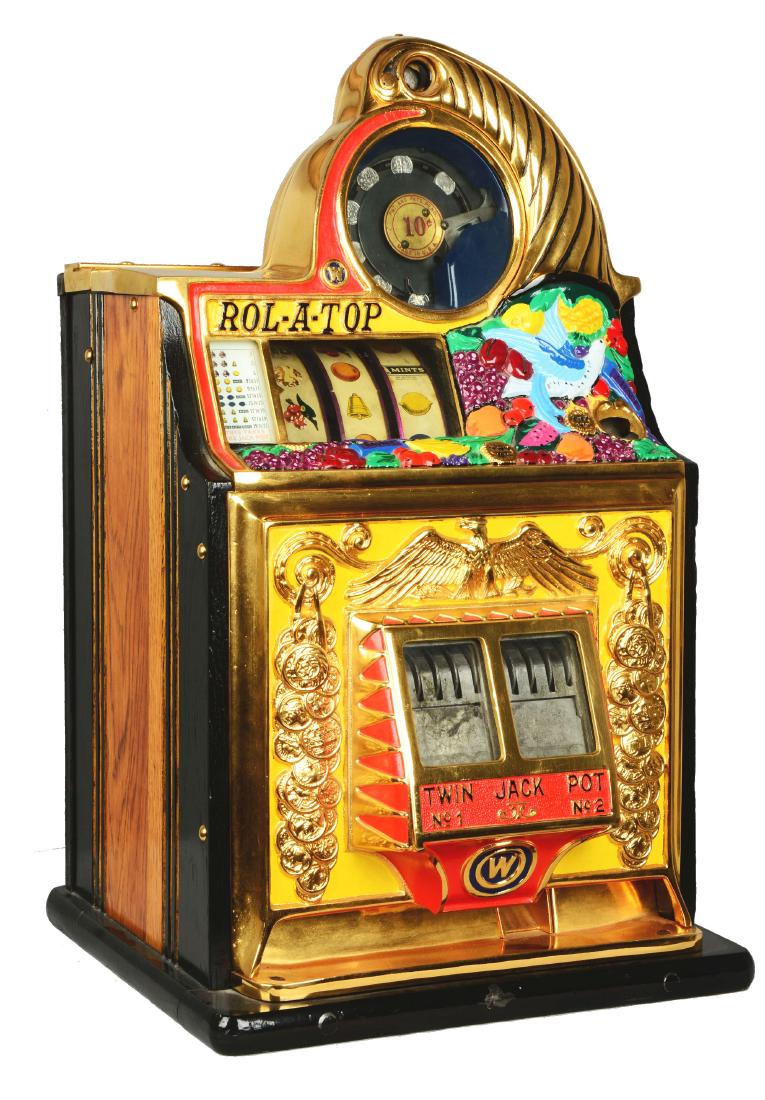 **10¢ Watling Rol-A-Top Bird Of Paradise Slot Machine.