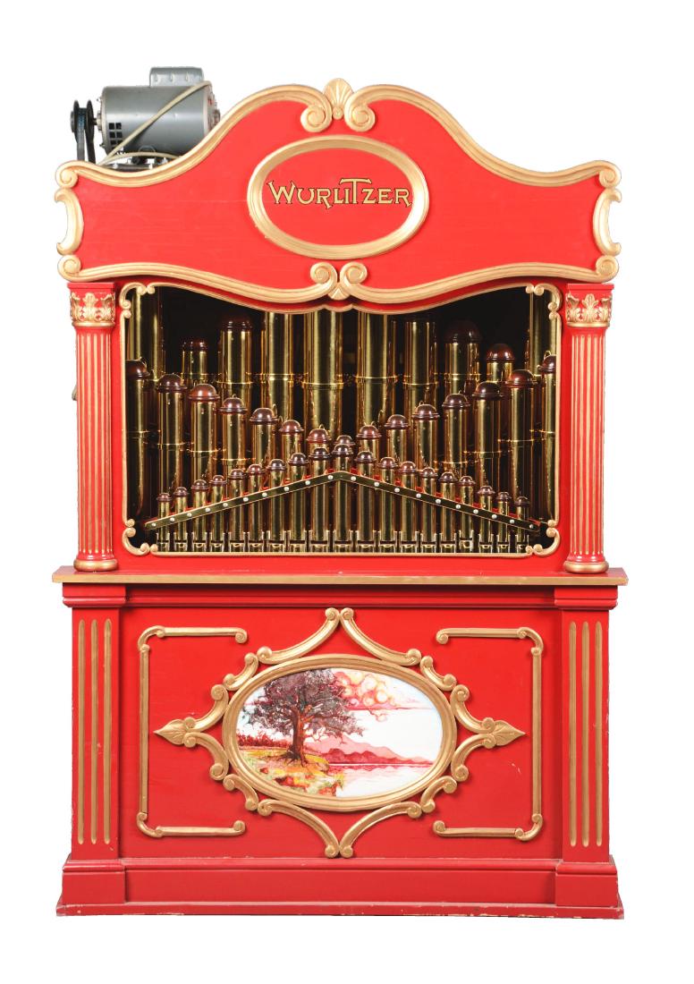 Rare 1920's Wurlitzer Caliola Brass Pipe Organ.