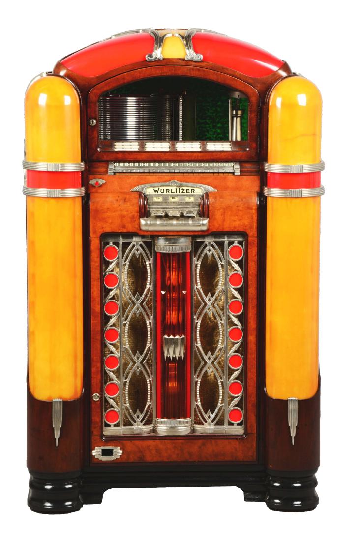 Multi-Coin Wurlitzer Model 800 Phonograph Jukebox.