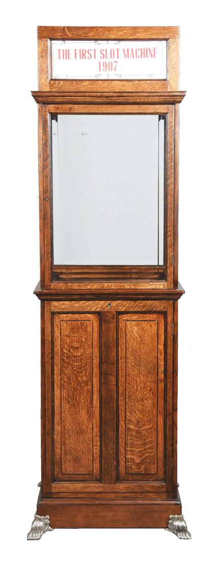 Slot Machine Display Cabinet.