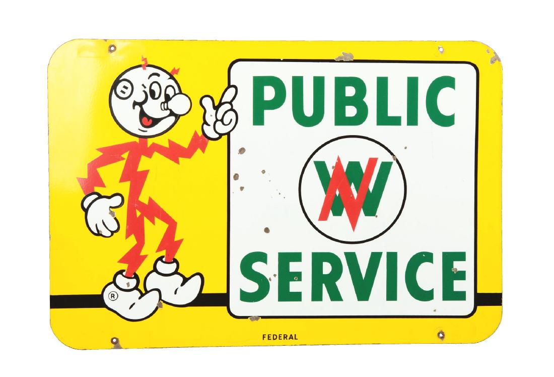 Reddy Kilowatt "public Service" Sign.