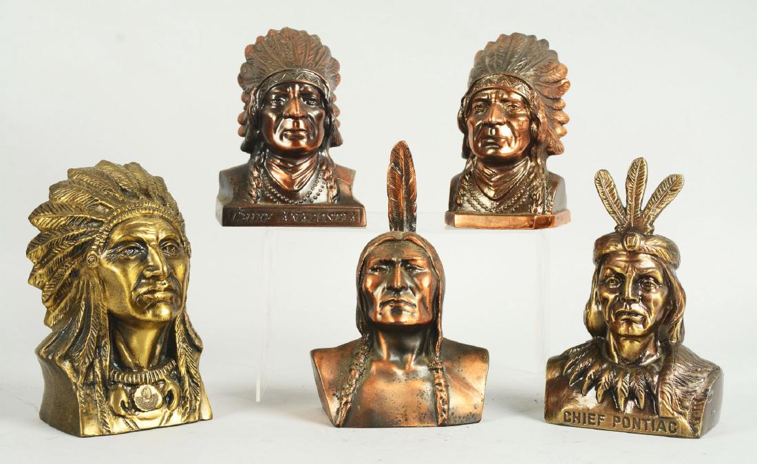 Lot Of 5: Native American Bust Banks. - Oct 22, 2017 | Dan Morphy ...