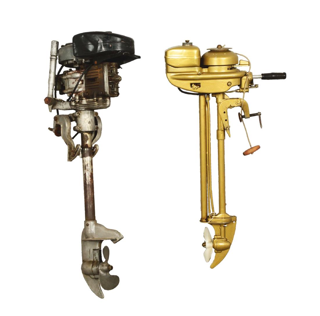 Lot Of 2: Muncie Gear Works Inc. Neptune Outboard Boat