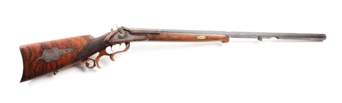 (a) Scarce German Percussion Parlor Pellet Rifle By J.