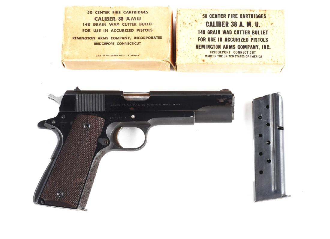 (C) Colt Model 1911-A1 .38 AMU Semi-Automatic Pistol.